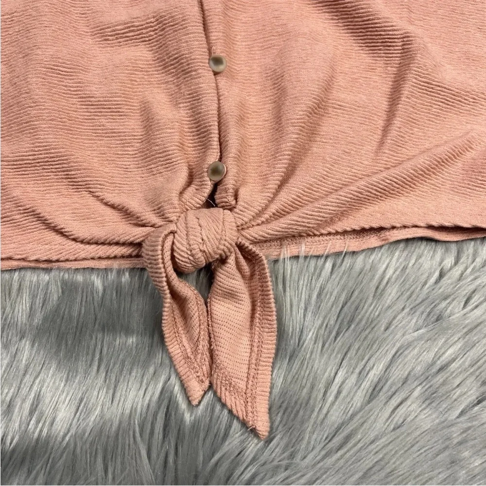 Madewell | Tops | Madewell Texture And Thread Button Front Tie Tank ...